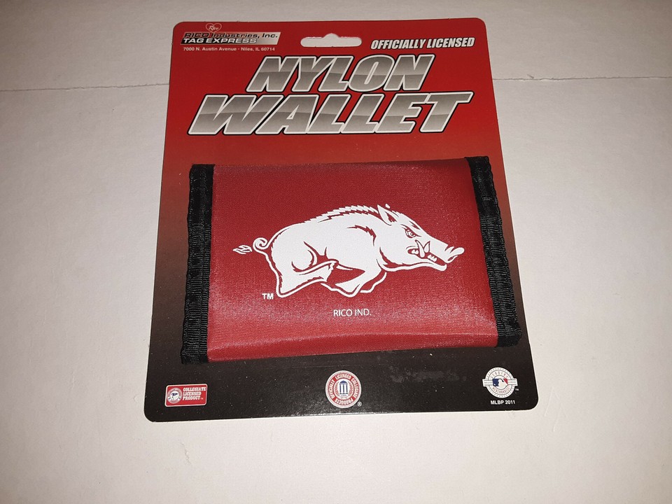 Arkansas Razorbacks NCAA Tri-Fold Nylon Wallet | eBay