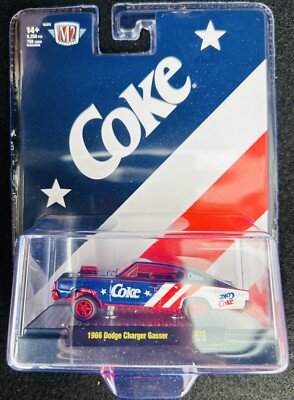 M2 Machines 1966 Dodge Charger Gasser Coke CHASE A32 Car 1/64 Toy NEW ...