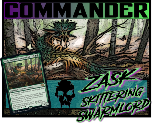 Zask, Skittering Swarmlord MTG EDH Commander Deck! Insect Tribal! | eBay