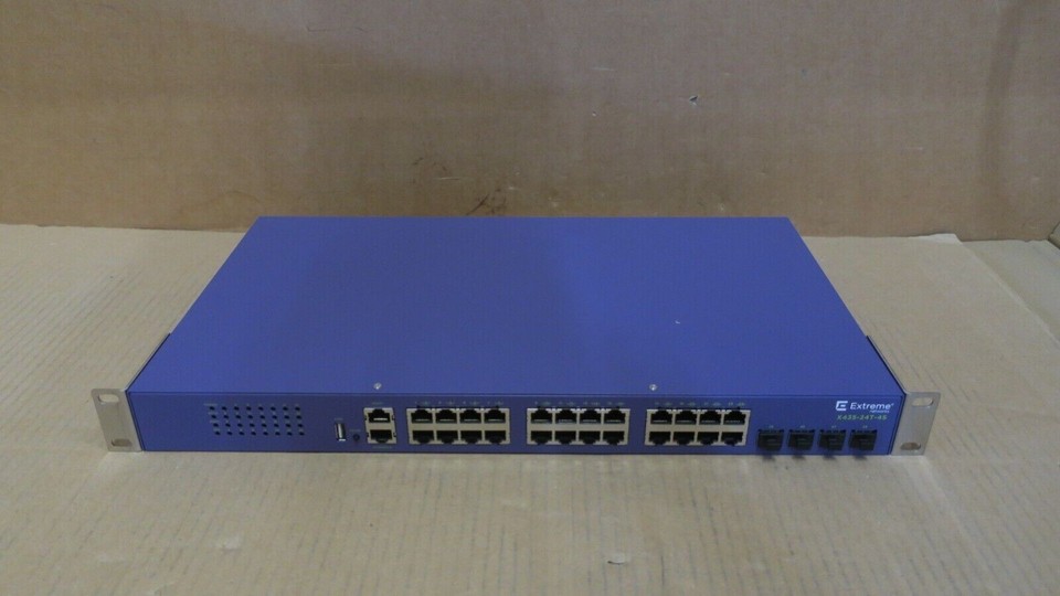Extreme Networks X435-24T-4S 24-Port Managed Gigabit Rackmount Switch ...