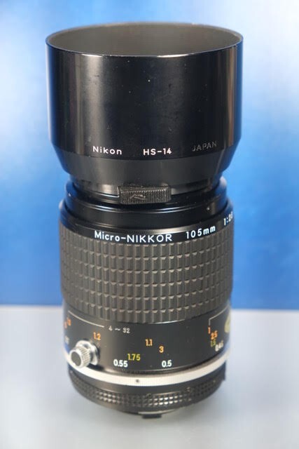 Nikon Micro-NIKKOR 105mm f2.8 Lens with HS-14 Hood JAPAN | eBay