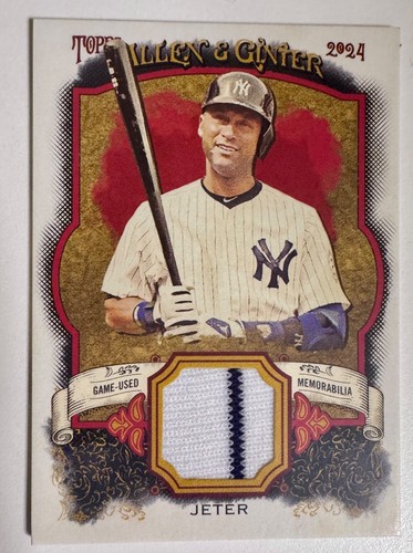 2024 Topps Allen & Ginter Relic Card #AGR-DJE Derek Jeter New York ...