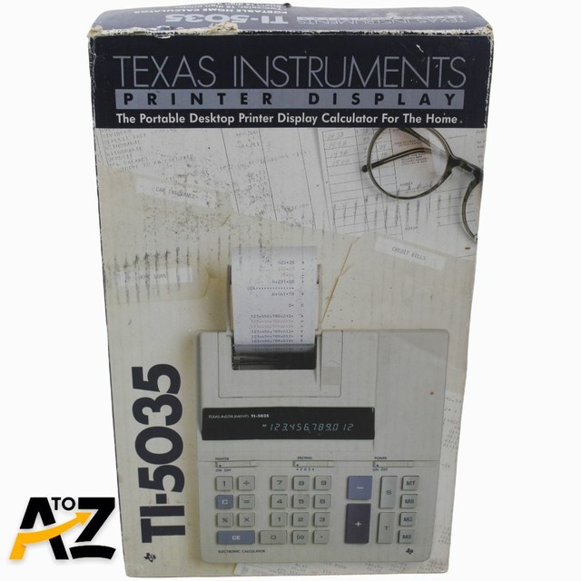 Vtg Texas Instruments Ti-5035 2 Color 12 DIGIT Electronic Calculator ...