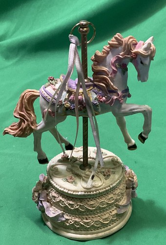 VTG Carosel Horse Music Box Multicolor 8” Height | eBay