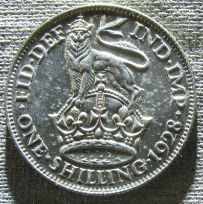 1928 Silver One Shilling Great Britain AU Uncirculated | eBay