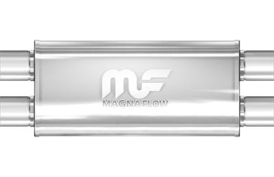 MagnaFlow Stainless 5 X 8 OVAL D/D Performance Muffler DIA 2.5/2.5 IN ...