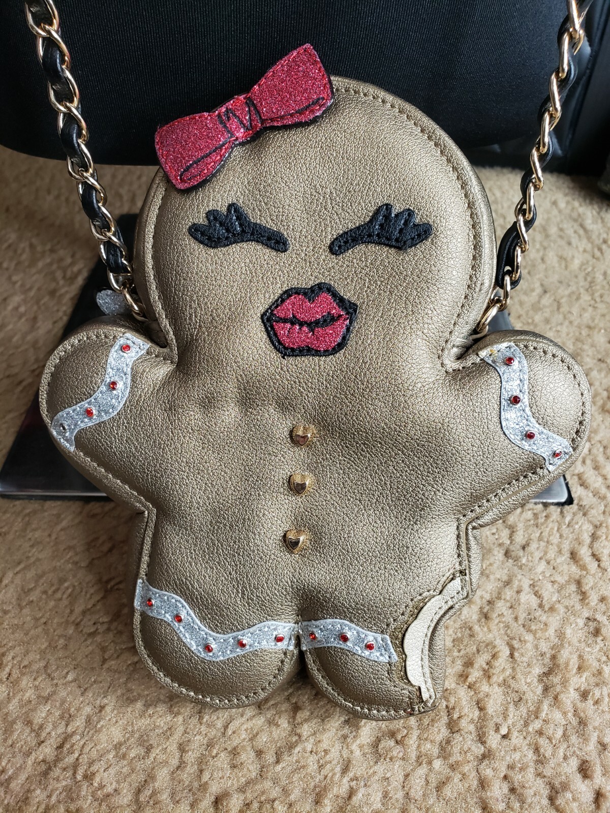 Betsey Johnson Gingerbread Crossbody Bag, Purse, Nove… - Gem