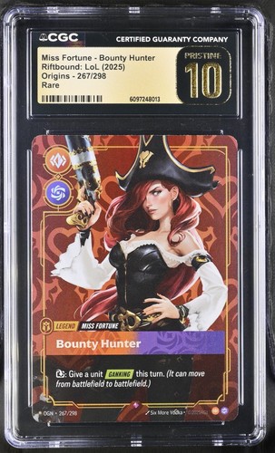 Miss Fortune Bounty Hunter Foil 267/298 Origins Riftbound CGC 10 ...