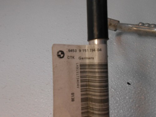 Genuine BMW E81,E82,E84 Evaporator Condenser Pressure Hose 64539151734 ...