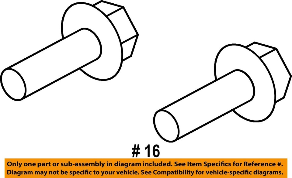GM OEM 07-14 Sierra 1500 Bumper Components-Outer Brace Bolt 11517827 | eBay