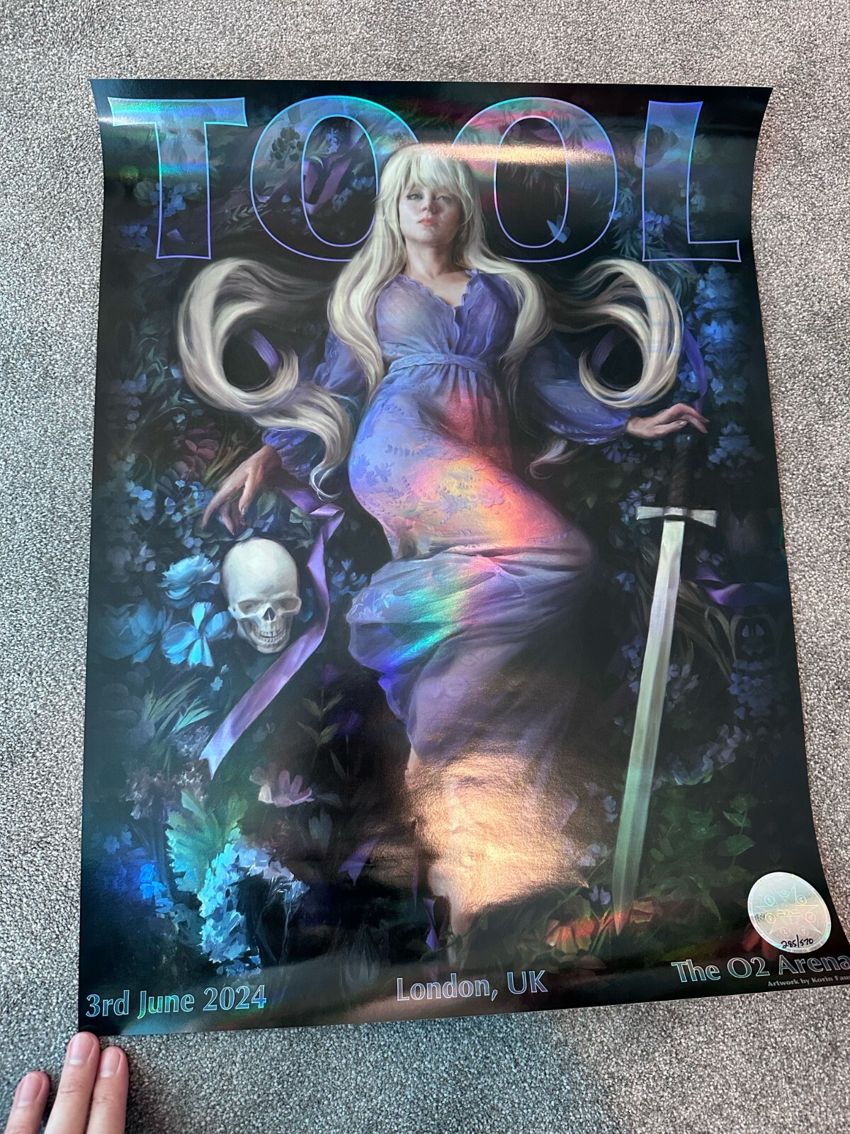 TOOL - Exclusive A2 Foil Poster - 3rd June | Grelly UK