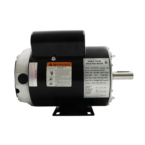 5 HP SPL 1 Phase 3450RPM Electric Air Compressor Duty Motor 56HZ 7/8 ...