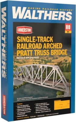Walthers HO Scale ~ Single Track Arched Pratt Truss Railroad Bridge ~ 933-4521 | eBay