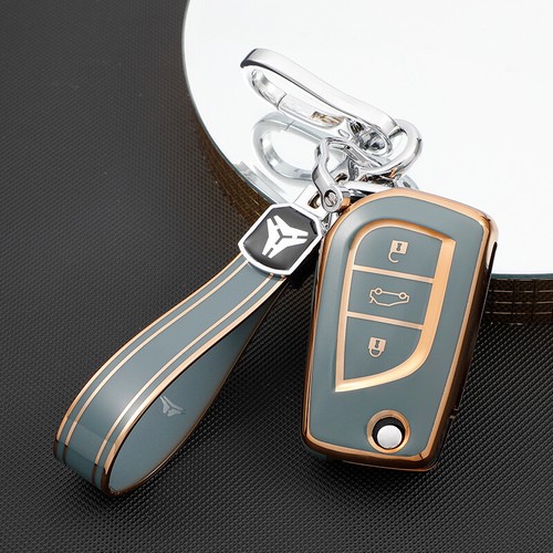 For Toyota Corolla Camry Highlander Yaris TPU Key Fob Case Cover Anti ...