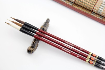 "SANTU”Chinese Ink Painting Plum Blossom Pine Bamboo XieYI Sumi-e ...