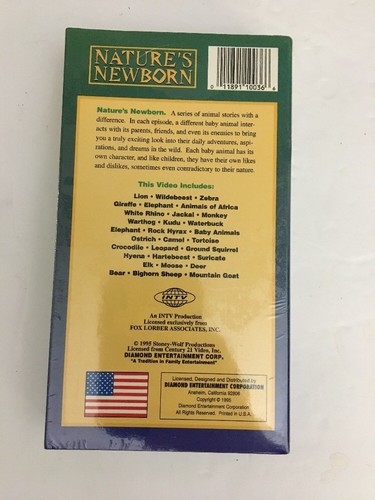 NATURE'S NEWBORN-A JOURNEY THROUGH THE MIRACLE OF NATURE(VHS)RARE-SHIPS ...
