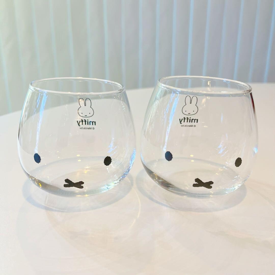 Miffy Yura Yura Tumbler Glass Cups 2 Set 320ml From Japan | eBay