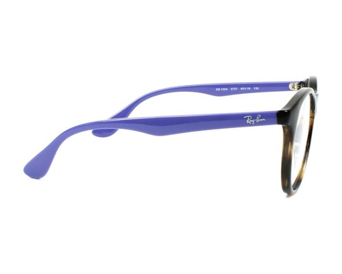 BRAND NEW RAY BAN RB 1554 3727 TORTOISE BLUE AUTHENTIC EYEGLASSES RX 48 ...
