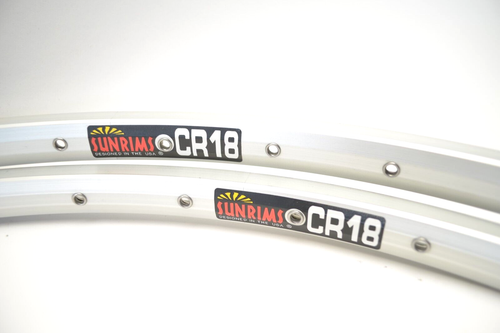 SUNRIMS CR18 BICYCLE 700c DBLWALL EYELETED 36 H 622 X 18 PRESTA ...