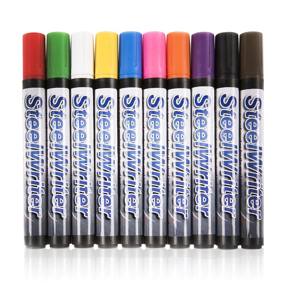 Metal Marking Paint Pen Industrial Marker For Writing & Drawing On ...