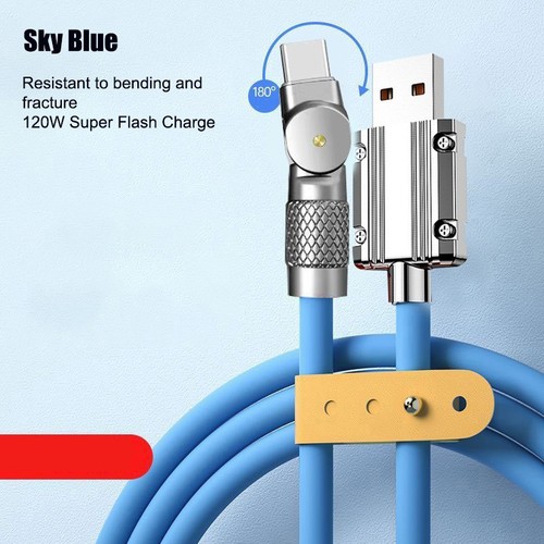 Sturdy 120W USB C Cable with 180 Degree Rotation Efficient and Stylish ...