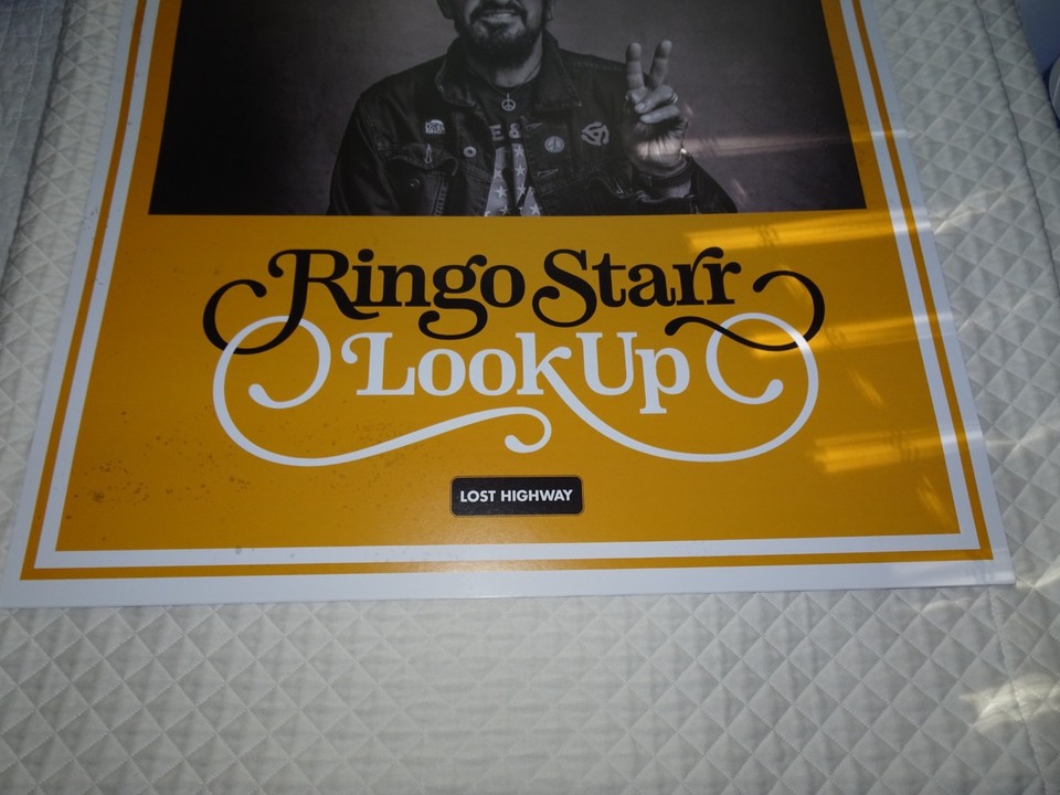 Ringo Starr Look Up Listening Party promo poster The Beatles | eBay