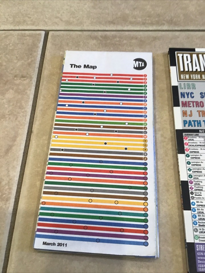 Lot Of 4 New York City MTA, Transitwide Subway Maps EUC B-4 | eBay