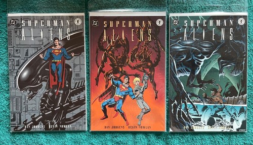 DC/Dark Horse Superman VS Aliens #1-3 Complete 1995 NM 9.4 | eBay