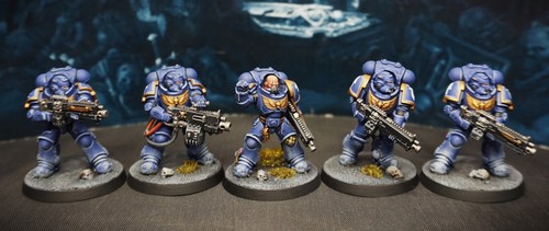 Heavy Intercessors Ultramarines painted Warhammer 40k Primaris Space ...