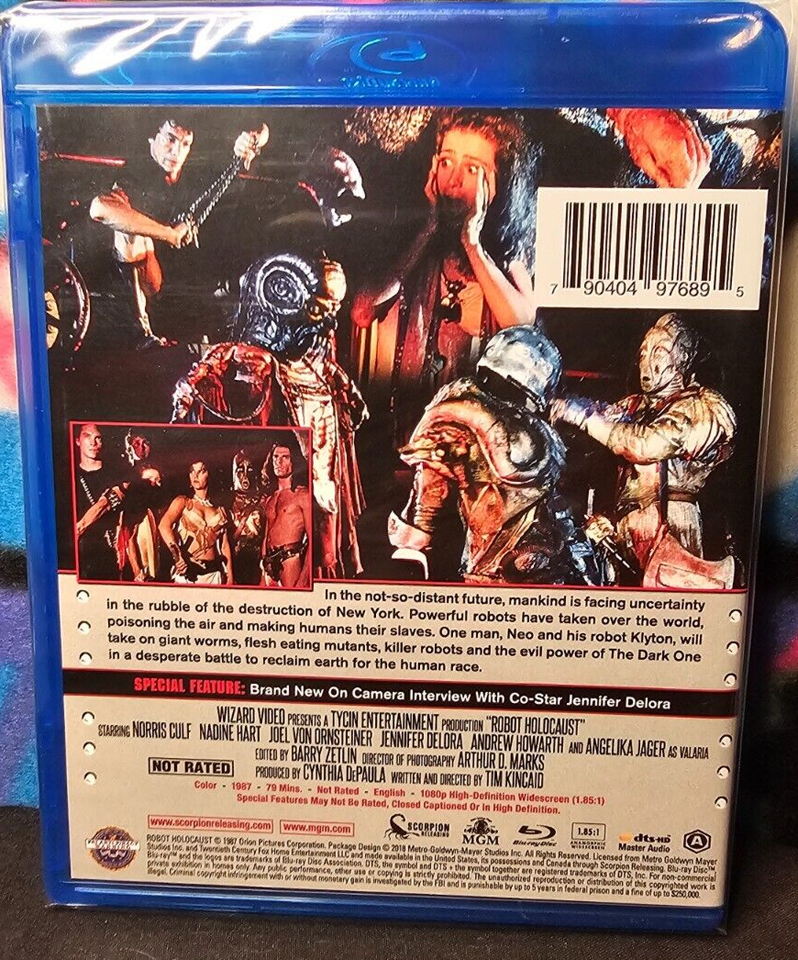 Robot Holocaust (Blu-ray, 2019) Norris Culf, Nadine Hartstein, Jennifer ...