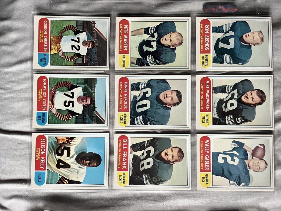 1968 O-PEE-CHEE CFL FOOTBALL SET EX- SHAPE '68 OPC 132 Cards MINE As ...