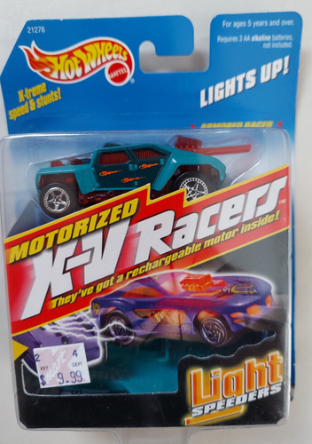 Hot Wheels Motorized X-V Racers Light Speeders Armored Racer 1998 Rare ...