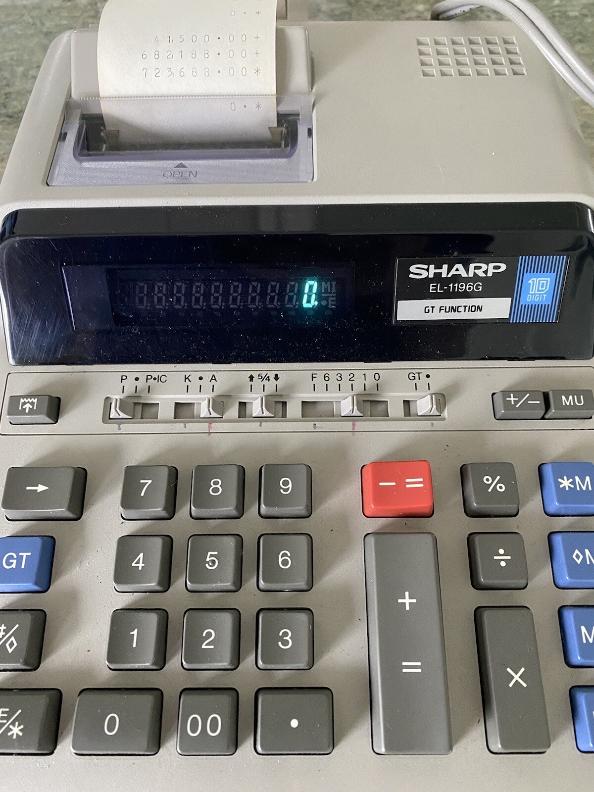 Sharp El-1196g 10 DIGIT Calculator GT Function Works for sale online | eBay