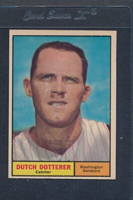 1961 Topps #332 Dutch Dotterer Senators EX/MT *9255 | eBay