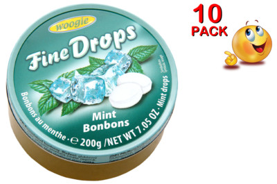 10 PACK - WOOGIE Fine Drops MINT 200g METAL TIN Made in GERMANY | eBay