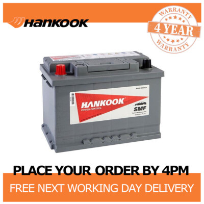 12V Car Battery 072 Type, Hankook 74Ah 680CCA Sealed Calcium - 278 x ...