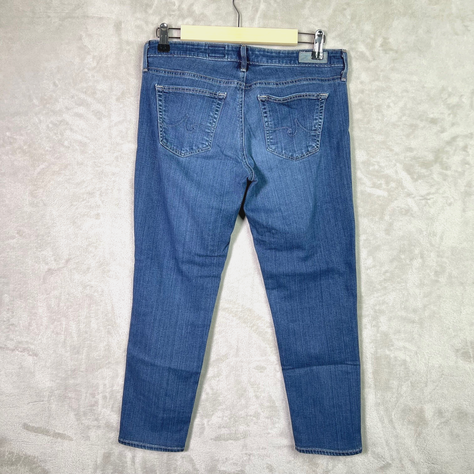 AG Adriano Goldschmied The Stevie Capri Slim Straight Capri Size 28 Med ...