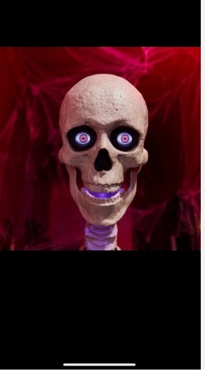 GRAVE AND BONES HALLOWEEN ANIMATRONIC SKELETON w/Programable Feature 6. ...