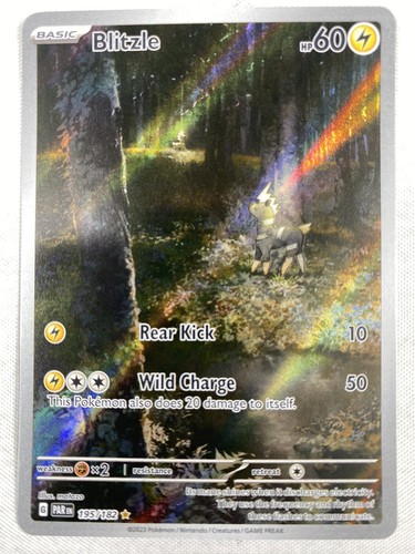 Blitzle 195/182 - Paradox Rift - IR Illustration Rare Holo Pokemon Card ...