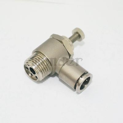 Pneumatic Flow Speed Control Valve Push In Fitting M5 Male x Tube O/D ...
