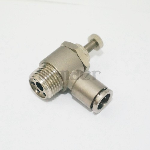 Pneumatic Flow Speed Control Valve Push In Fitting M5 Male x Tube O/D ...