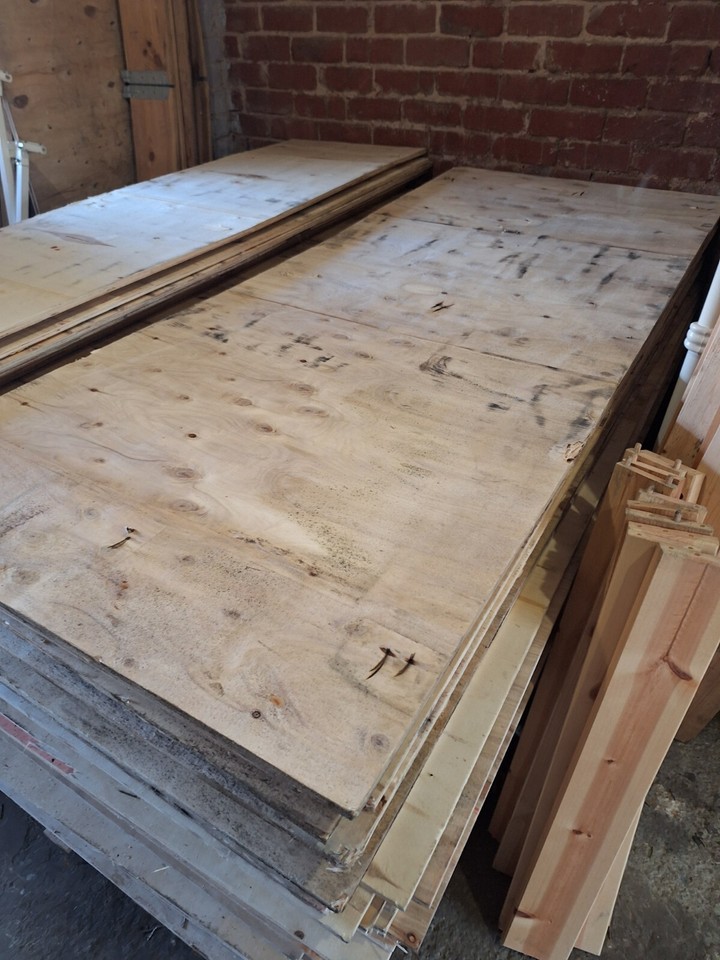 Plywood Ply Softwood 12mm Sheets reclaimed Not 8 x 4 over 100 available ...