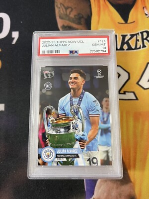 2022-23 Topps Now UCL Julian Alvarez RC Football Completed It PSA 10 ...