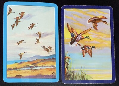 EU63 Swap Playing Cards 2 VINTAGE ENGLISH Pair Of Flying Ducks | eBay ...