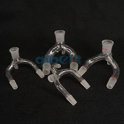 14/23 19/26 24/29 29/32 Female x Male Joint 2-Way Glass Vacuum Receiver ...