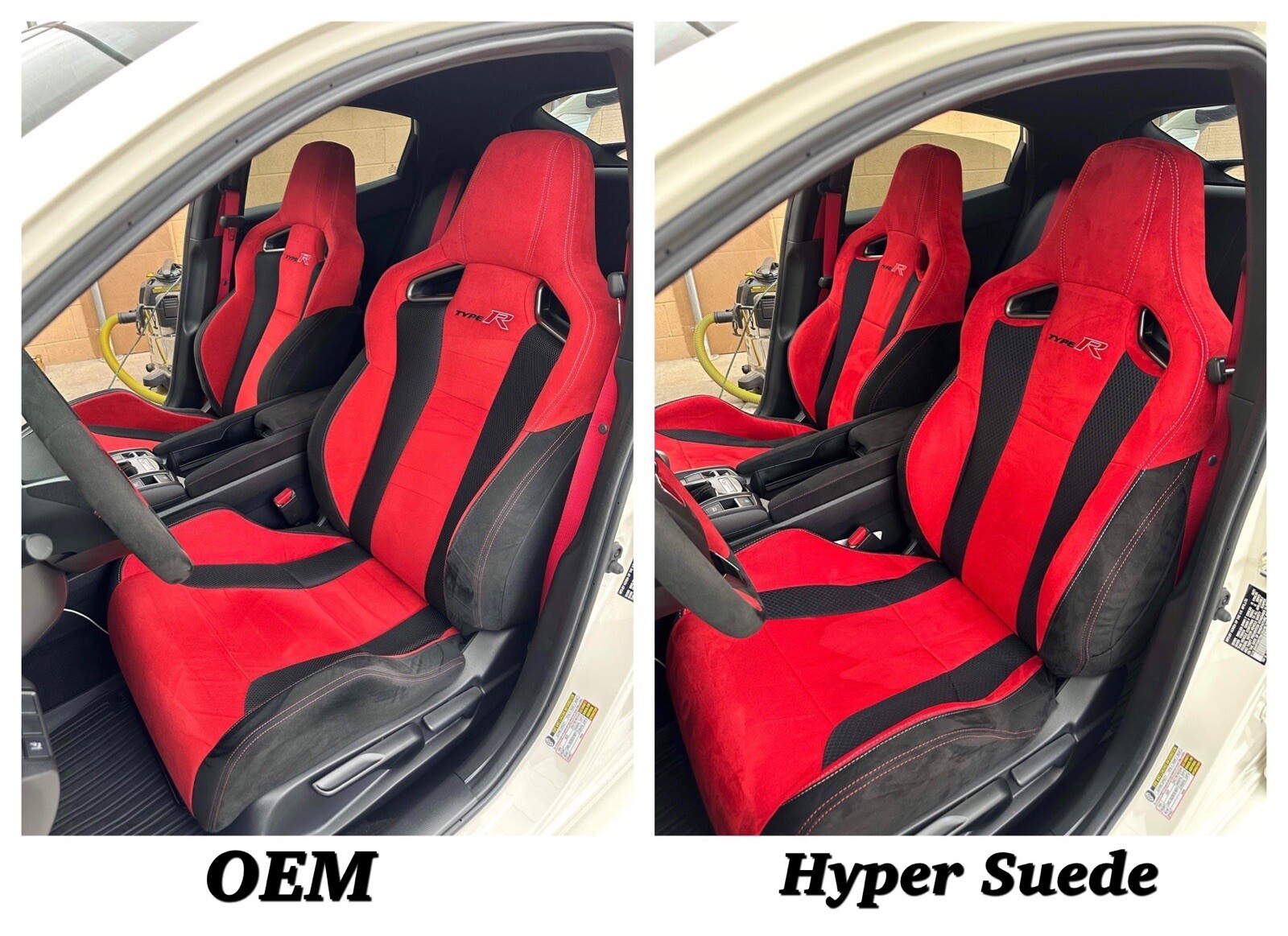 Hyper Suede Front Seat Covers for 2017-2021 Civic Type R FK8 | eBay