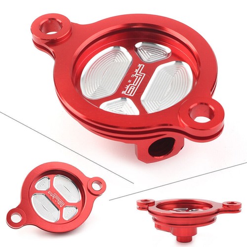 Aluminum Engine Oil Filter Cover Cap For Honda CRF CRF450R CRF450RX ...