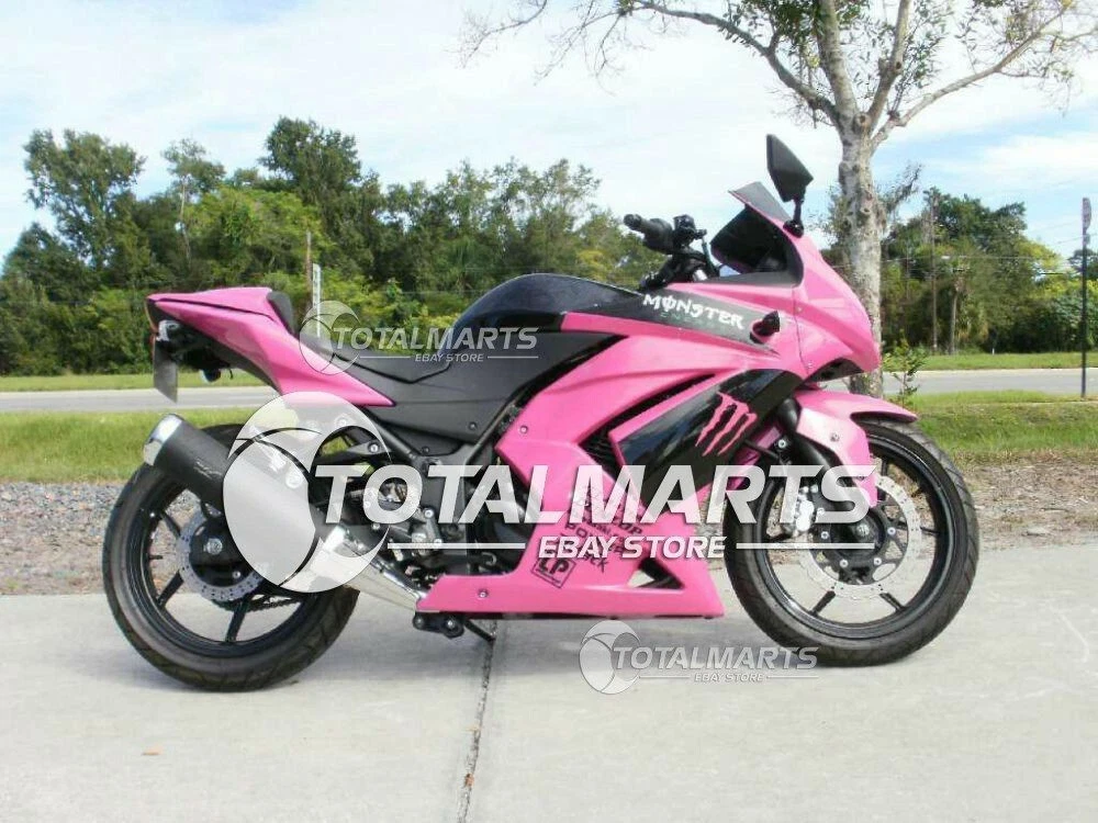Pink And Black Ninja Bike