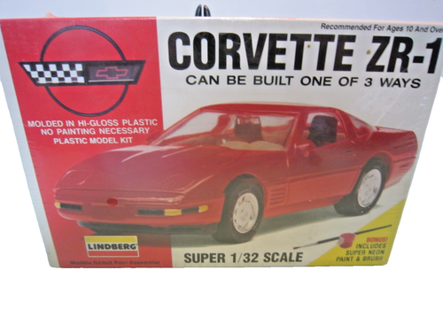 VTG. 1991 LINDBERG 1:32 SCALE " 1995 CHEVROLET CORVETTE ZR-1 " MODEL ...