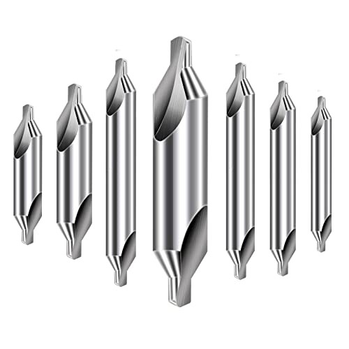Center Drill Bits Set, HSS, 60-Degree, 7-Piece Countersink | eBay